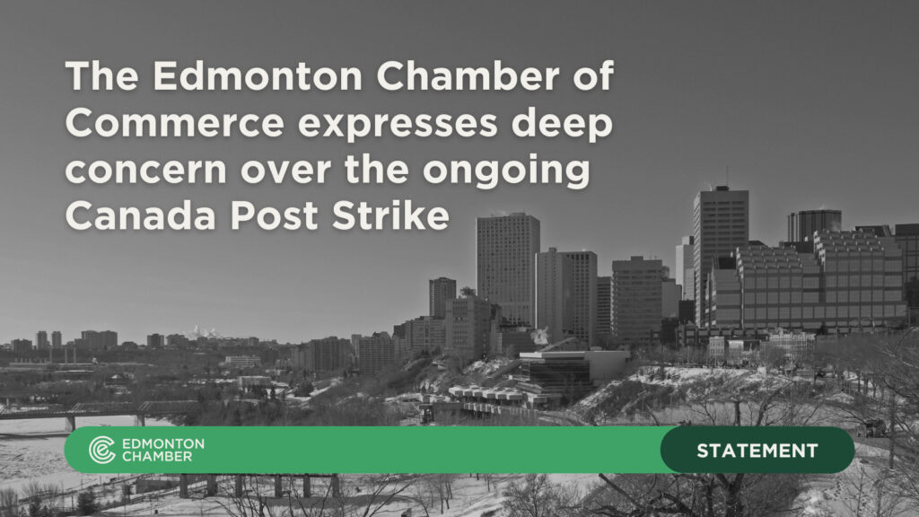 The Edmonton Chamber of Commerce expresses deep concern over the ...